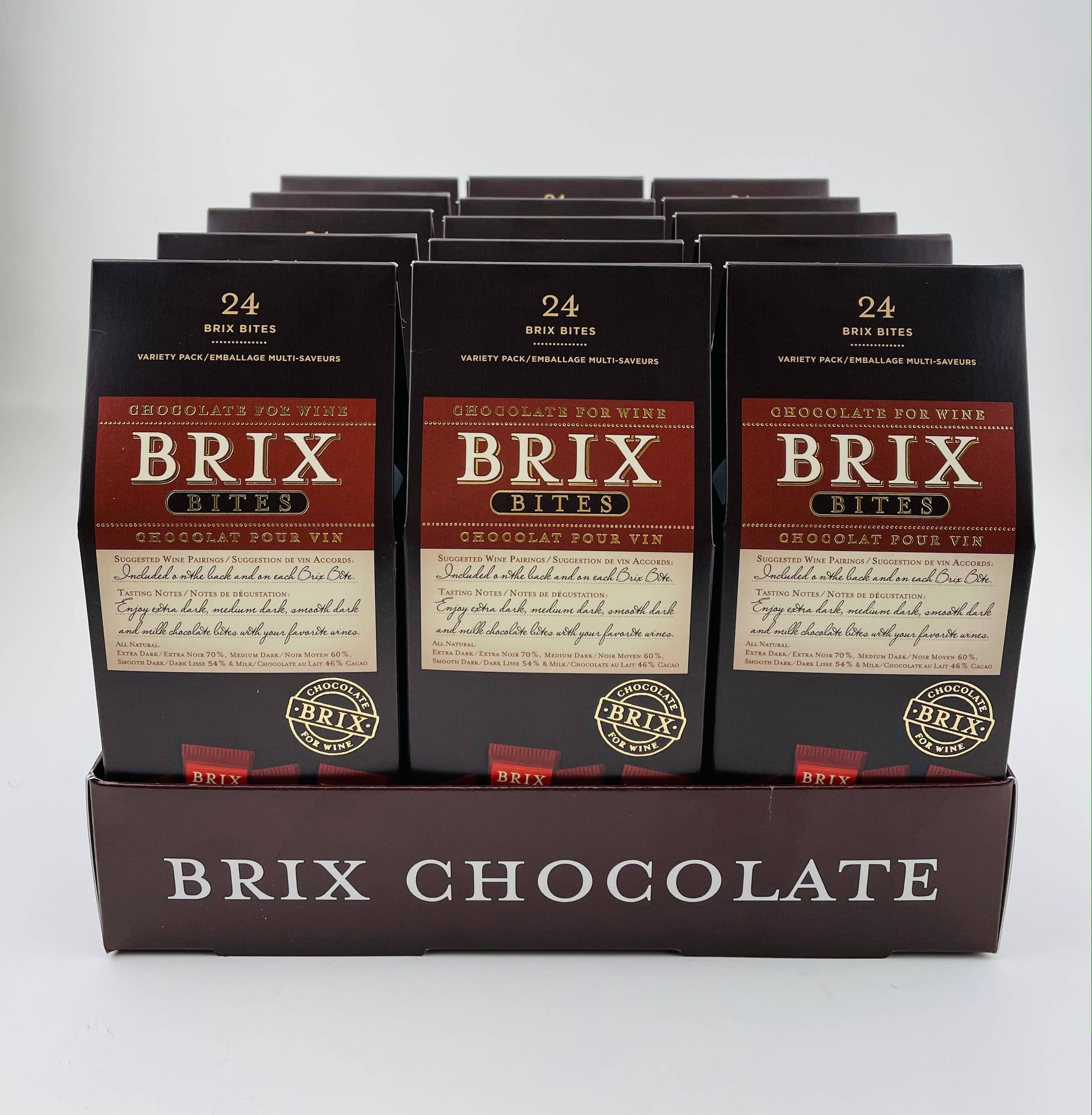 Brix Bites Assorted Chocolate for Wine 24 Pieces | Desert Wine Shop on 111